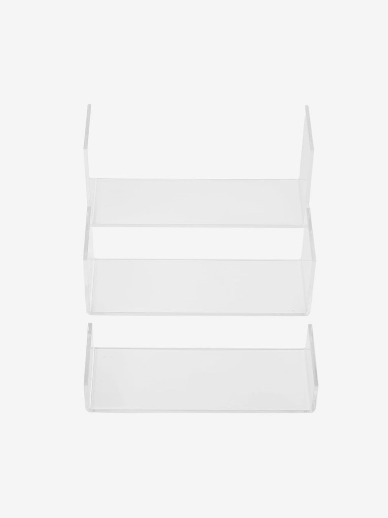 Sinsay - Sada transparentních polic 3 pack - bílá