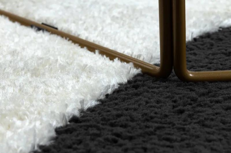 Dywany Łuszczów Kusový koberec Mode 8531 abstract cream/black Rozměry koberců: 140x190