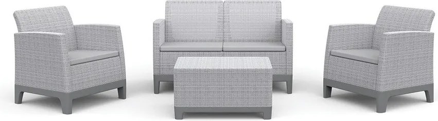 Světle šedý zahradní lounge set pro 4 Scandi Forma – Keter