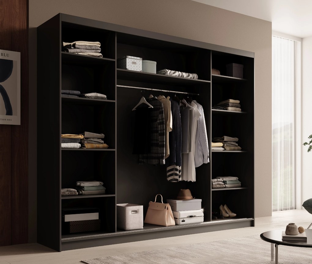 ADRK Furniture Posuvná skříň Etna 250 ADRK-SW-ETN-BW-250