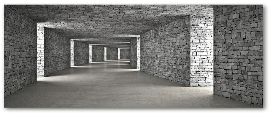 Wallmuralia Foto obraz akrylové sklo Tunel z cihel 125x50 cm