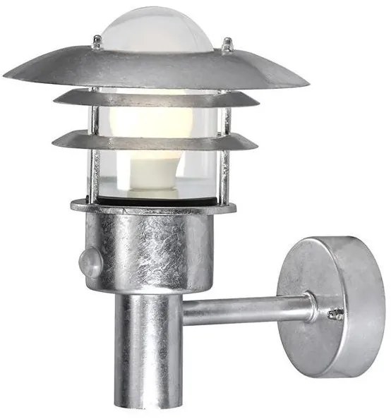 Pozinkované fasádní svítidlo Lønstrup 22 Sensor pro žárovku E27  - Nordlux