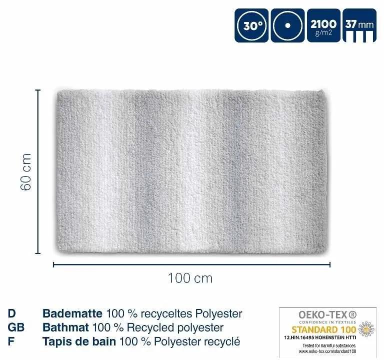 KELA Koupelnová předložka Ombre 100x60 cm  polyester starorůžová KL-23566