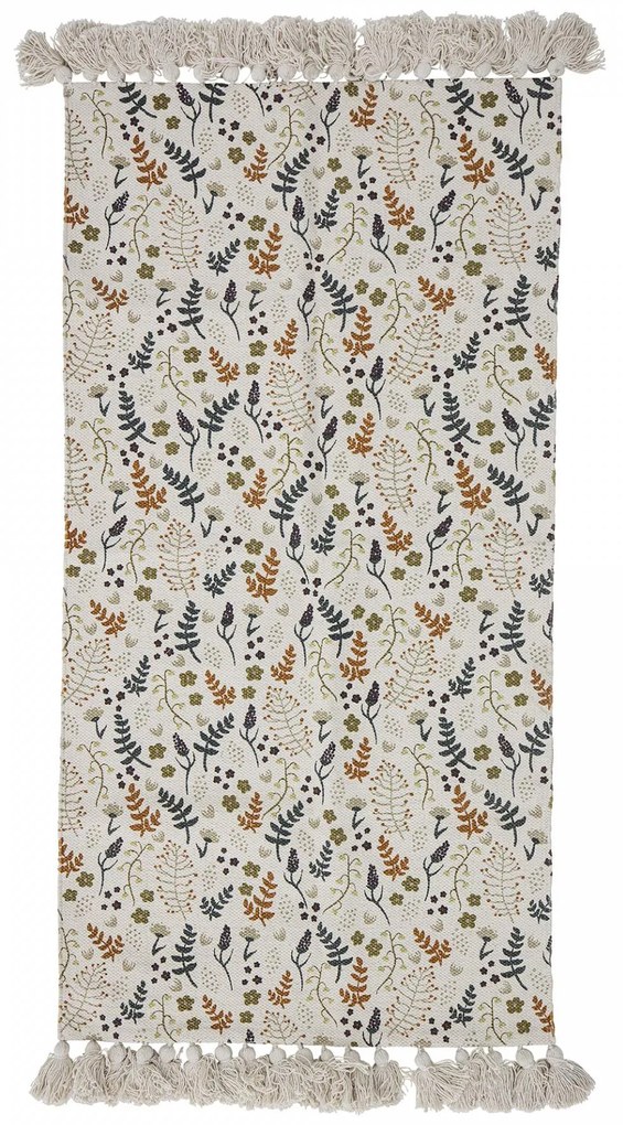 Bloomingville Bavlněný koberec Filipa Nature 120x65 cm, béžová barva, textil