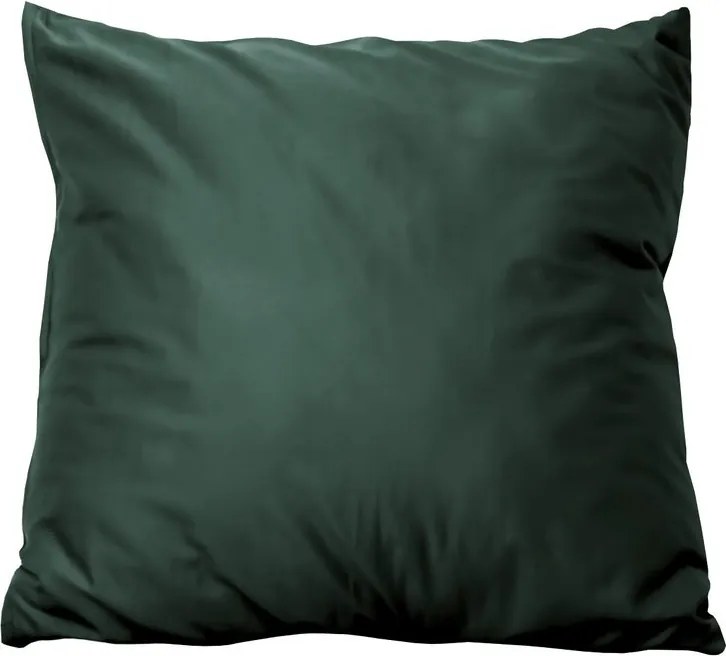 Polášek Povlak na polštářek z bavlněného saténu - Dark green | 40 x 40 cm