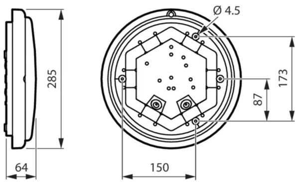 Philips - LED Koupelnové nástěnné svítidlo LEDINAIRE LED/17W/230V 4000K IP65