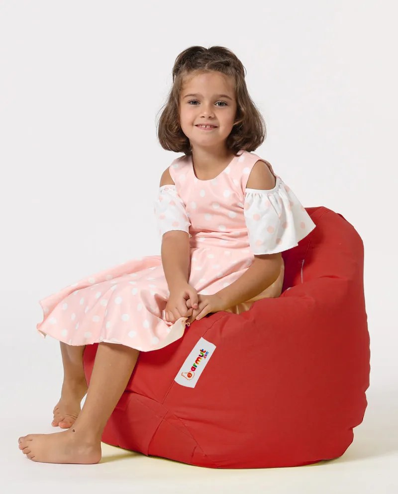 Atelier del Sofa Zahradní sedací vak Premium Kids - Red, Červená