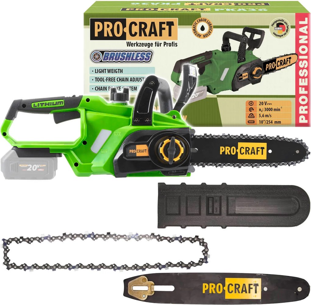 Procraft PKA36 20V - akumulátorová ruční pilka (bez akumulátoru a nabíječky)