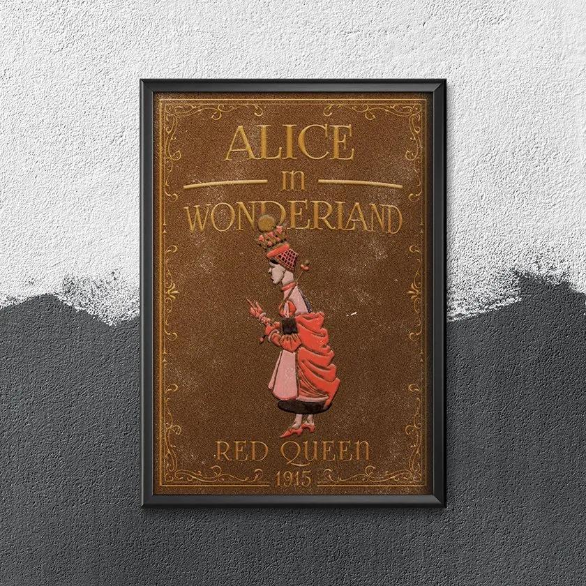 Plakát na zeď Alice v říši divů červená královna