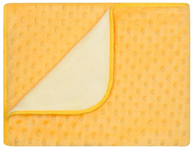 Dětská deka MAIA žlutá MINKY 80x90 cm Mybesthome