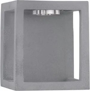 NV 9540214 Venkovní nástěnné svítidlo BEV šedý beton skleněný difuzor LED 5W 3000K 120-230V IP65 - NOVA LUCE