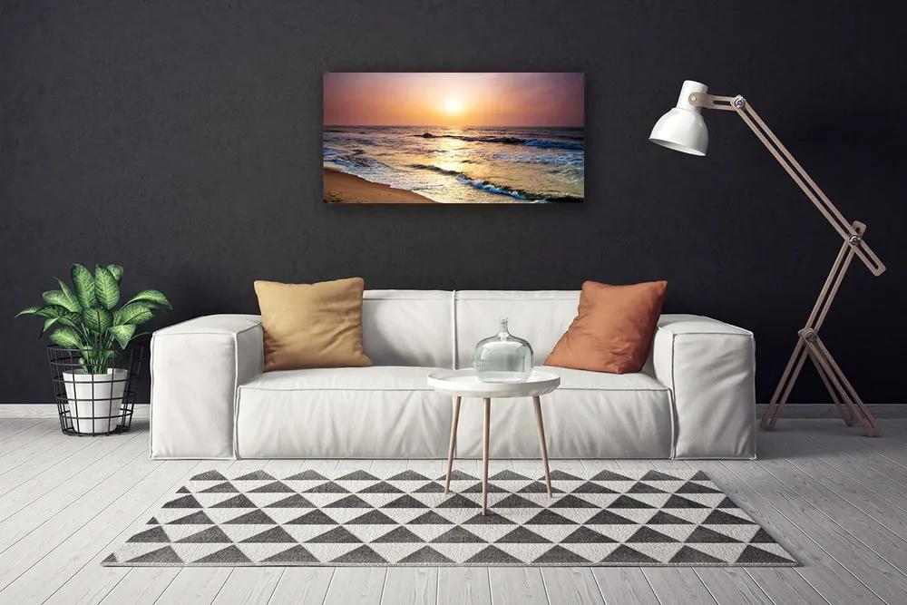 Obraz na plátně Moře Pláž Slunce Krajina 100x50 cm
