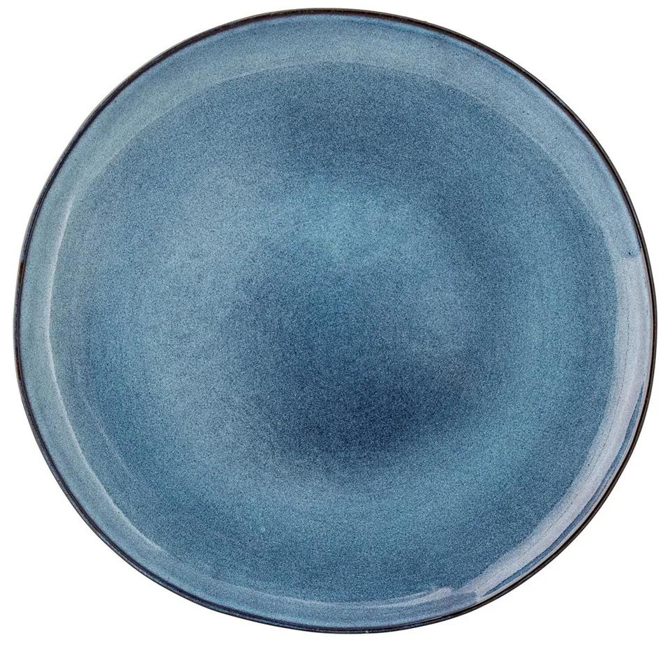 Bloomingville Kameninový talíř Sandrine P.28.5 cm modrý