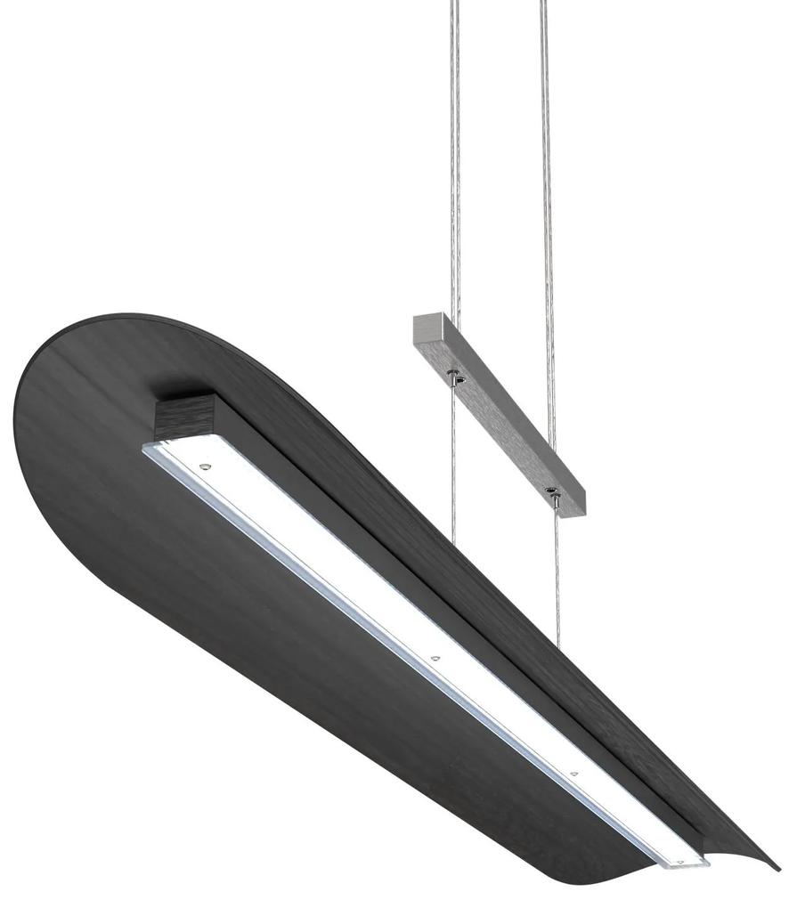 LED závěsné světlo Colombia XL, dub černý