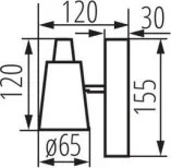 Podhledové svítidlo Kanlux SEMPRA EL-1I W-SR GU10 33090