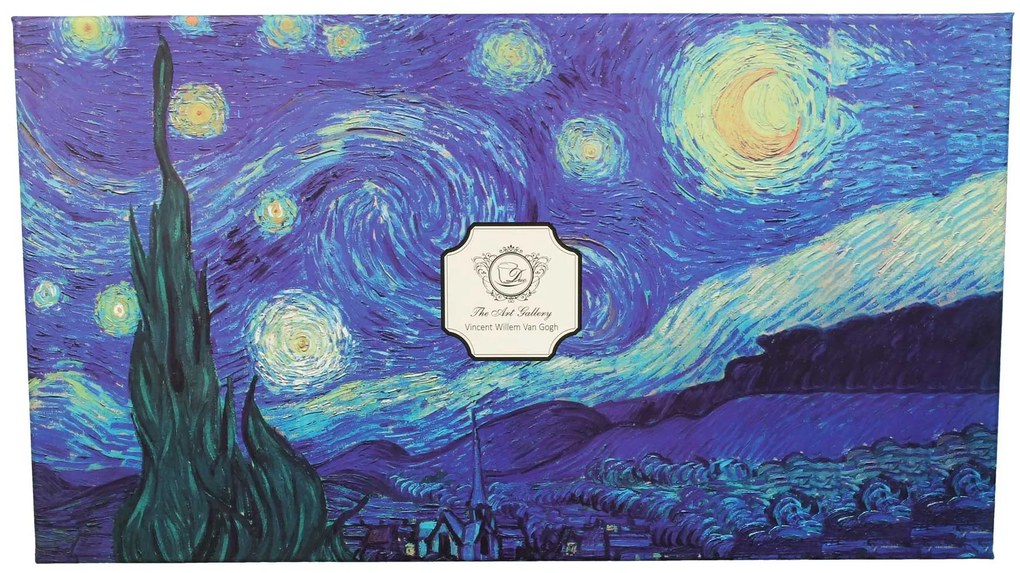 Porcelánový šálek s podšálkem Van Gogh Starry Night 250 ml sada 6ks