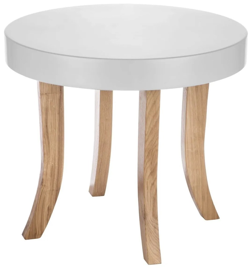 Somebunny Dětský kulatý stůl dřevěné nožičky - Drevo, 37 cm