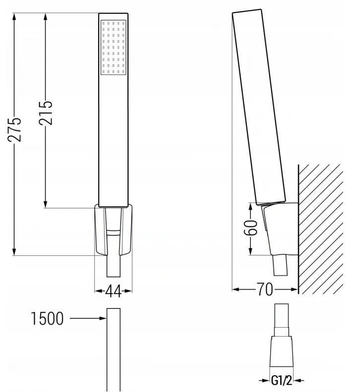 Mexen Mino R77 vanová sada, Černá - 72403R77-70