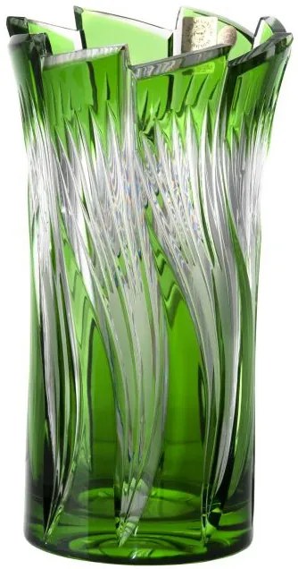 Váza Romana, barva zelená, výška 200 mm