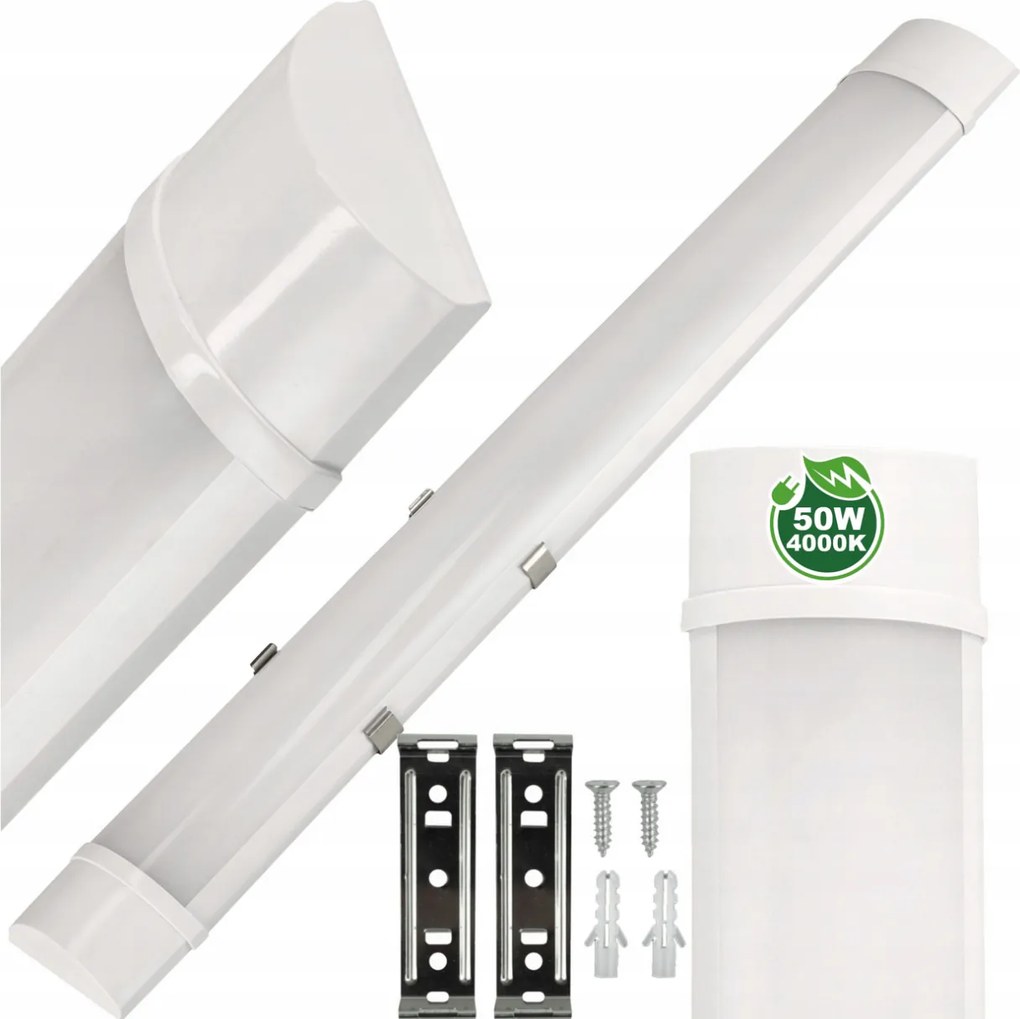 ECOLIGHT LED dílenské svítidlo 150cm - 230V - 50W - IP20 - neutrální bílá