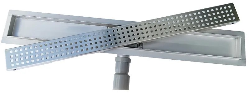 BPS-koupelny Sprchový odtokový žlab DL01 QUBE G3 HYD-2643 70 cm, satén