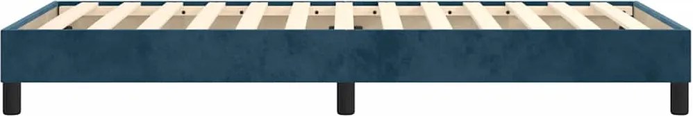 Rám postele s boxspringem tmavě modrý 90x200 cm samet 3120752