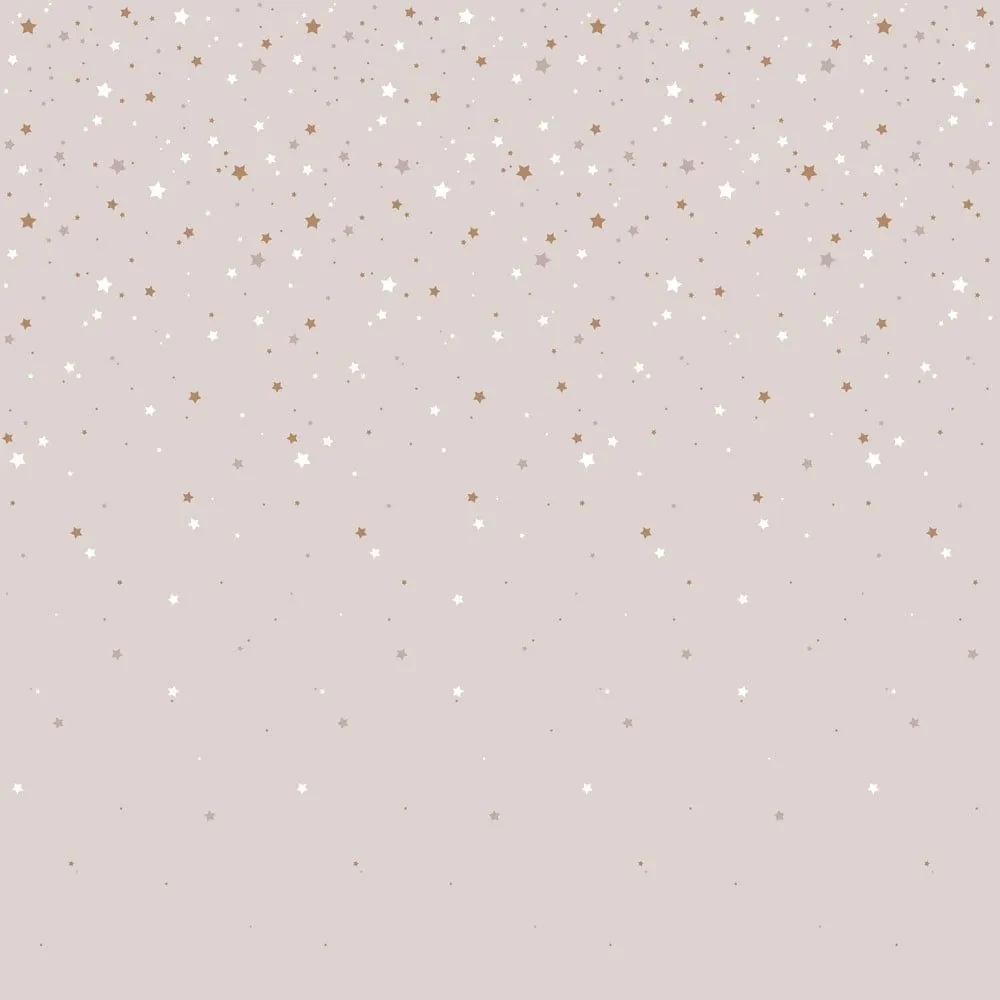 Tapeta hvězdy z nebe pudrově růžová 280×50 cm