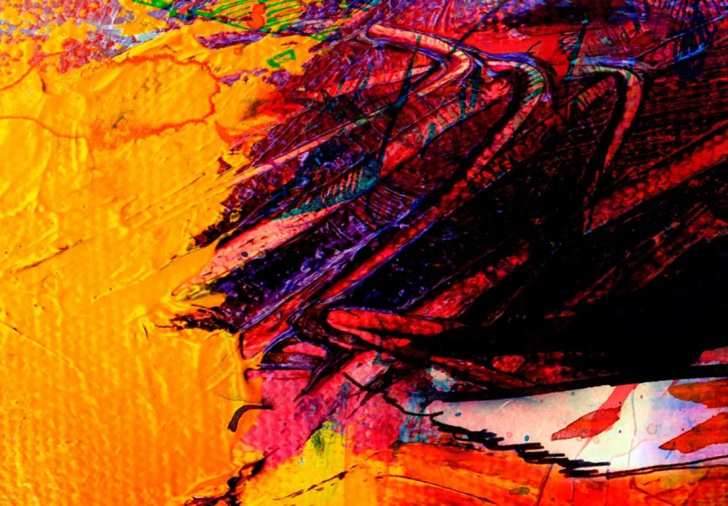 Obraz malovaný papoušek + háčky a hřebíčky ZDARMA Velikost (šířka x výška): 120x60 cm