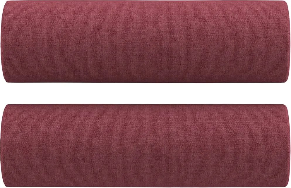 2dílná sedací souprava s polštáři vínová textil 3201622