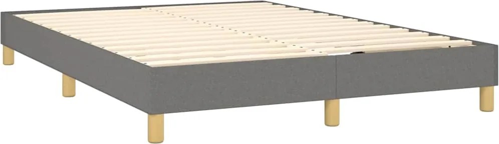 Rám postele s boxspringem tmavě šedý 140 x 190 cm textil 3120607