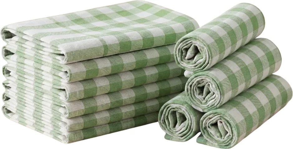 Utěrka CORIVA 50x70 cm světle zelená, set 10 ks