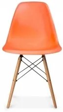 Židle DSW, oranžová (Buk)