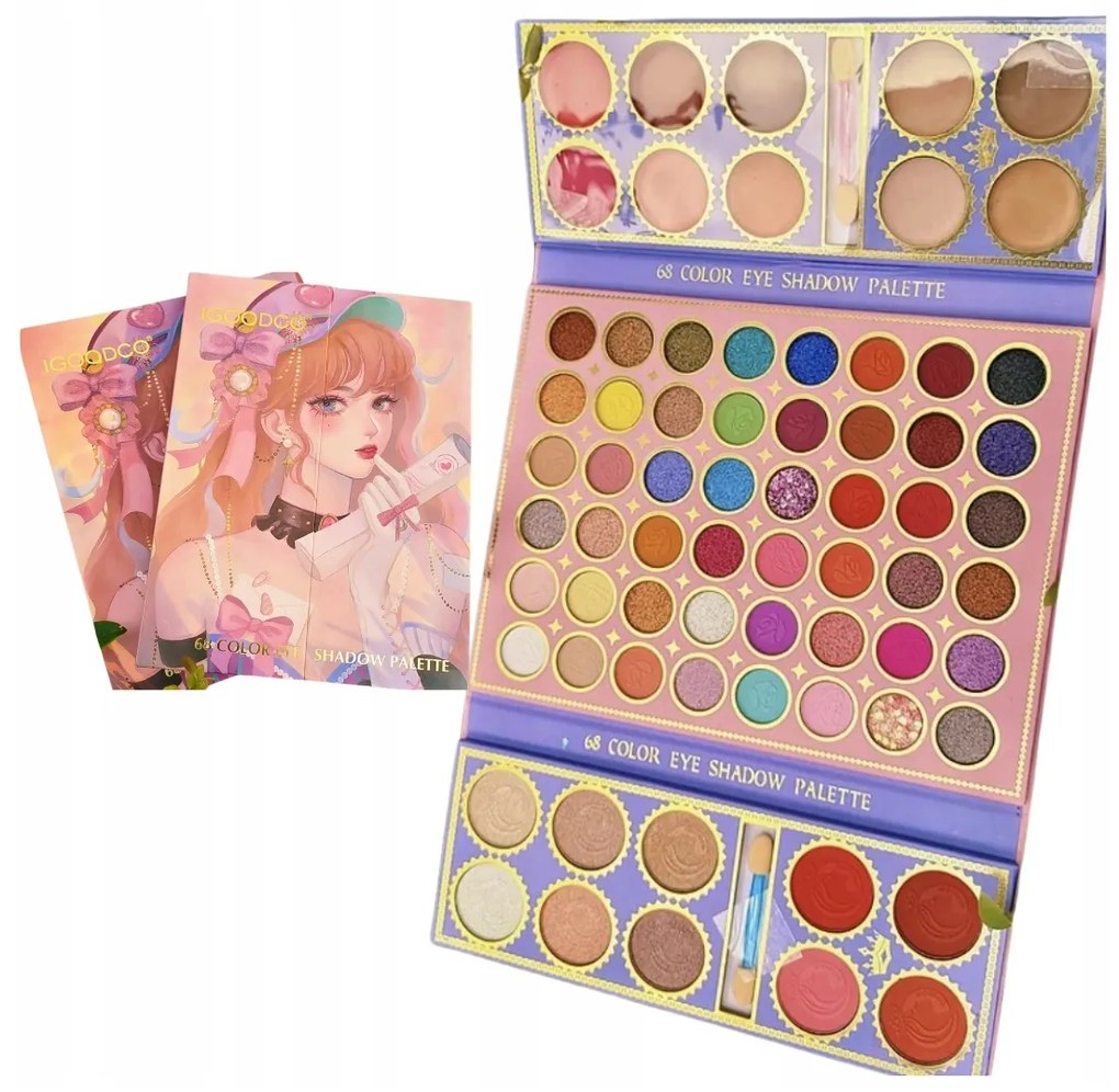 bHome Dětská kosmetická paleta s očními stíny Shadow 68ks