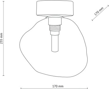 Brilagi - Stropní svítidlo VULCANO 1xG9/8W/230V černá/kouřová černá