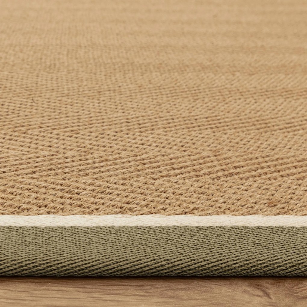 Tribeca Design Kusový koberec Woodkid Herringbone Khaki Rozměry: 120x170 cm