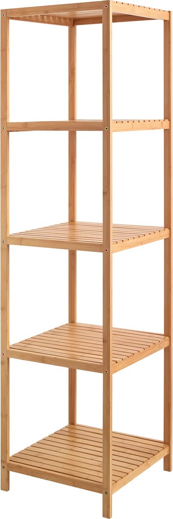 Livarno® Bambusový regál s 5 přihrádkami