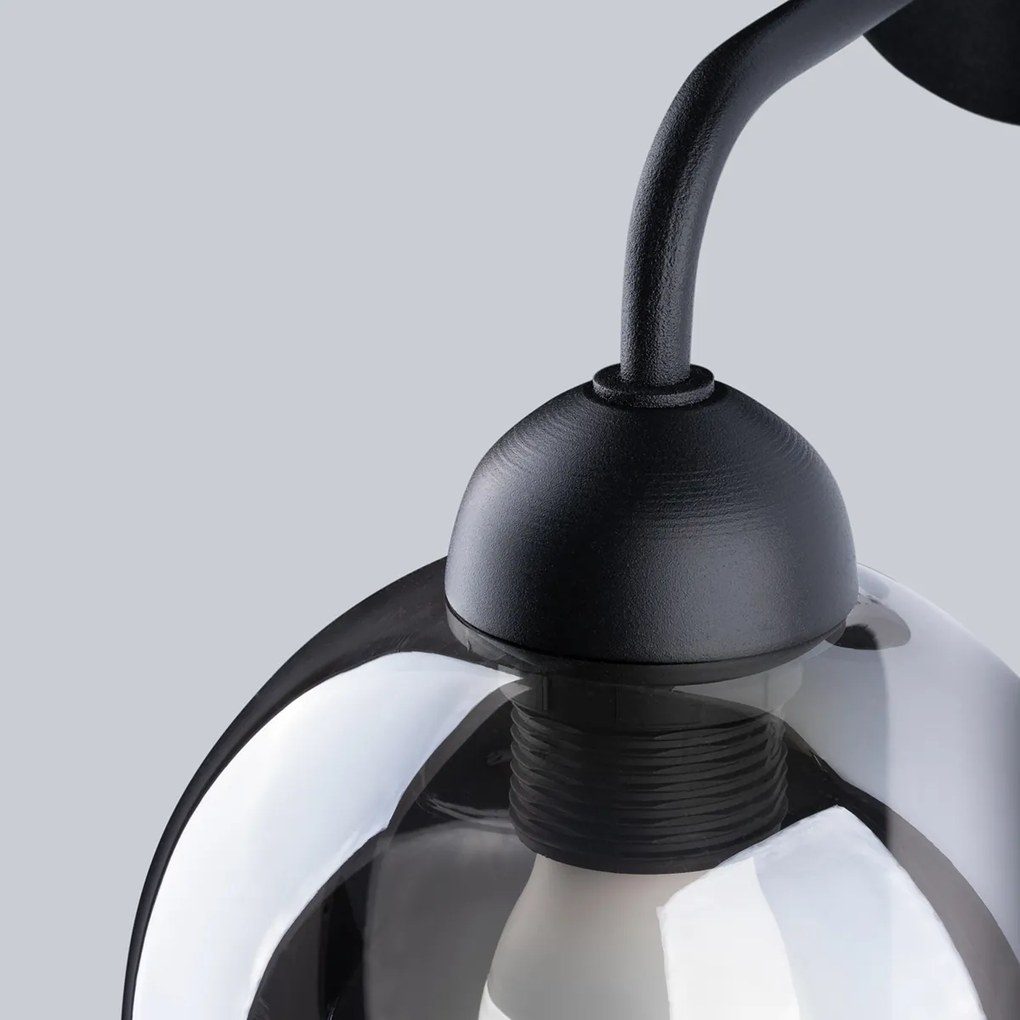 Sollux Lighting Nástěnné svítidlo ALINO 1 Černá