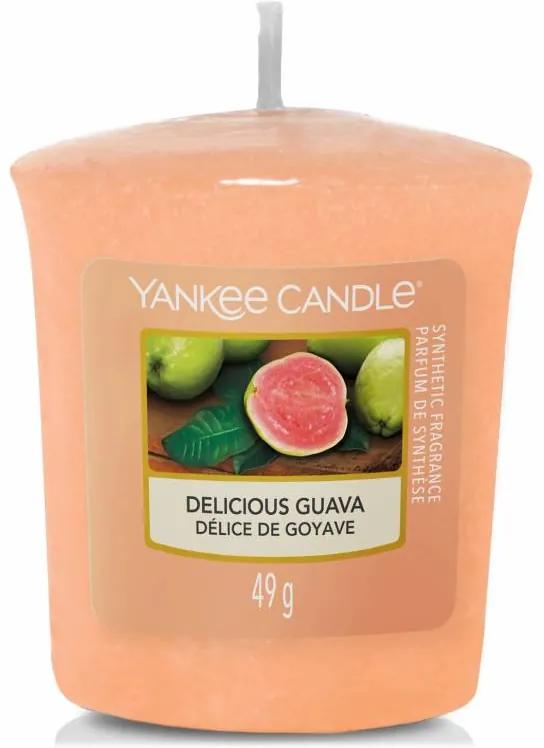 Yankee Candle – votivní svíčka Delicious Guava (Lahodná kvajáva), 49 g