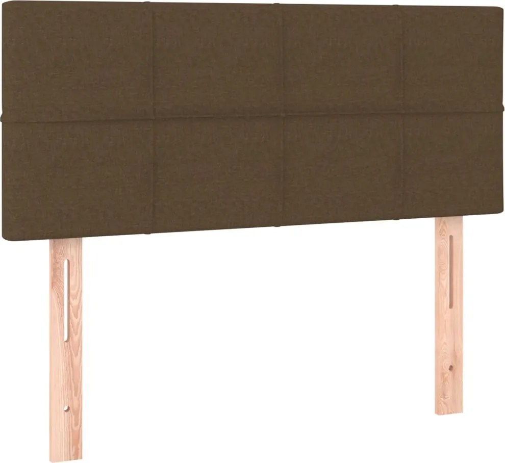 Box spring postel s matrací tmavě hnědá 80x200 cm textil 3140572