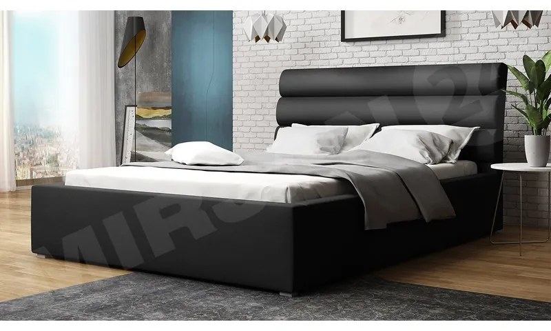 Čalouněná postel s úložným prostorem a roštem Exorim, Rozměr postele: 180x200, Potah: Victoria 14 863
