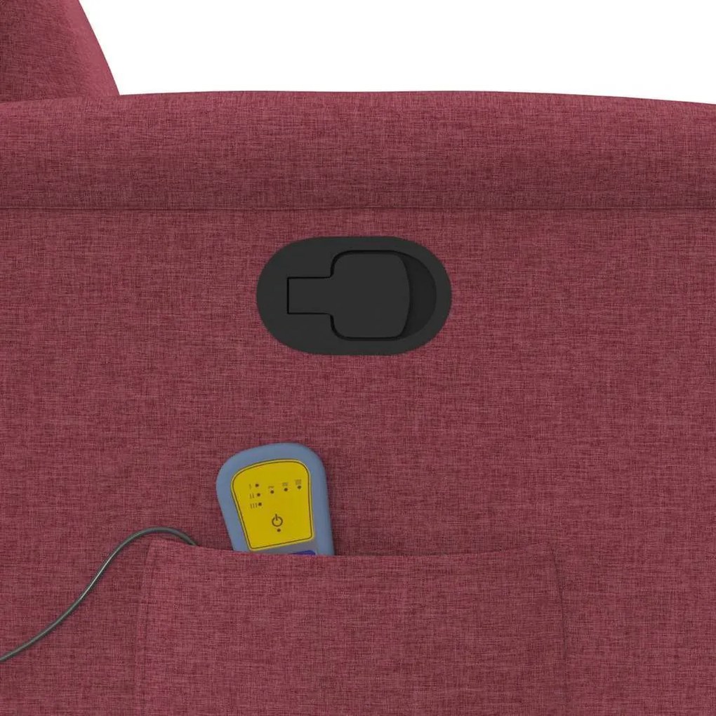 vidaXL Masážní polohovací křeslo textil [4015587] Barva: krémová