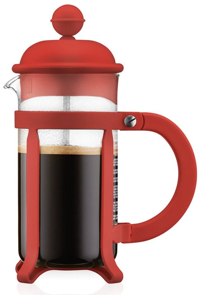 French press BODUM® JAVA na 3 šálky, 350 ml, červený