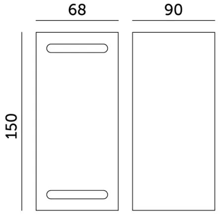 Venkovní nástěnné svítidlo QUERK 2xGU10/35W/230V IP54 15 cm černá