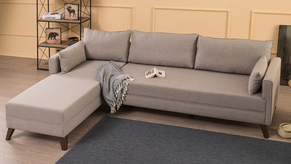 Atelier del Sofa Rohová sedací souprava Bella Corner Sofa Left 1 - Cream, Krémová