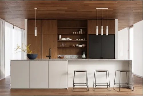 Lustr SOLLUX Borgio 3p GU10 3x40W bez zdroje SL.1080 beton a ocel šedá, bílý baldachýn