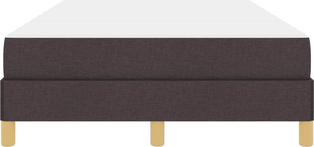 Postel s boxspringem s matrací Tmavě hnědá 120 x 200 cm textil 3398559