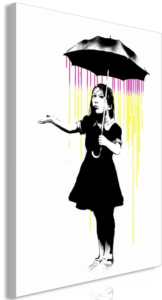 Obraz - Girl with Umbrella (1 Part) Vertical