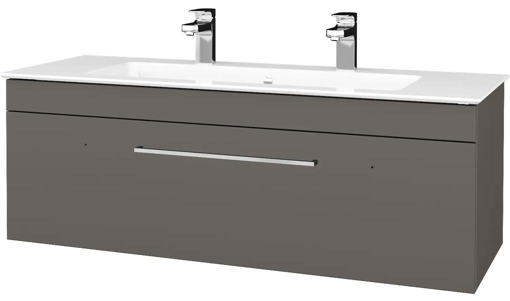 Dřevojas Koupelnová skříň ASTON SZZ 120 Varianta: N01 Bílá lesk / Úchytka T05 / D15 Nebraska