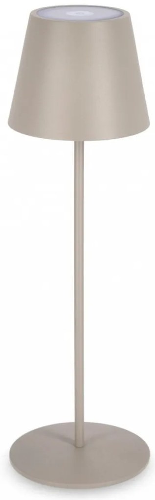 BIZZOTTO Zahradní stojací LED lampa ETNA 38 cm taupe