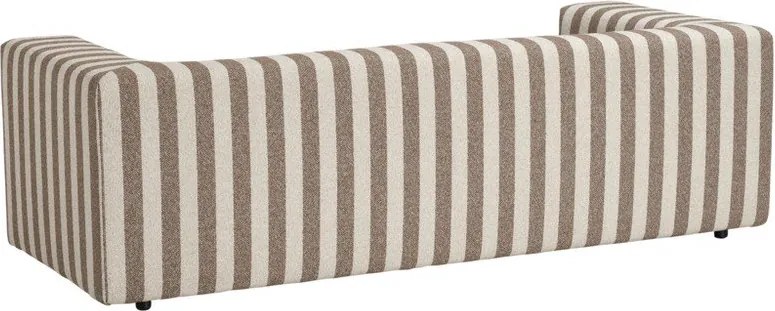 Hnědá/krémová žinylková pohovka 220 cm Lisa – Ellos Home